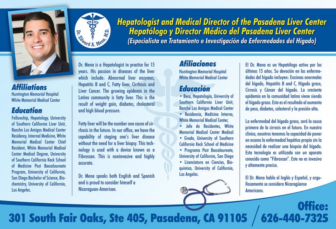 Dr. Edward A. Mena M.D. | Nicas En El Exterior News - ABRIL 2023