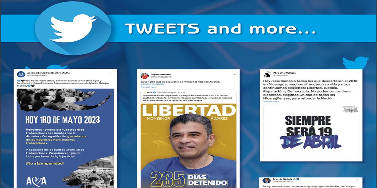TWEETS and more… Mayo 2023 | Nicas En El Exterior News - MARZO 2026